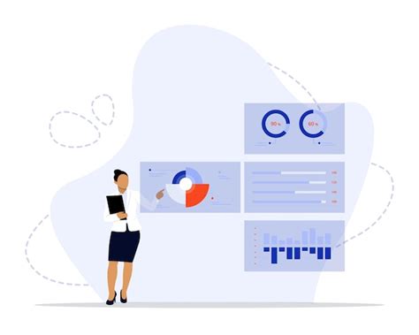 Premium Vector Visual Data Concept Illustration
