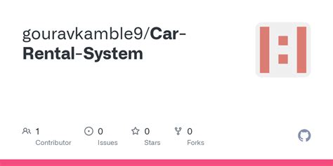 Github Gouravkamble9car Rental System