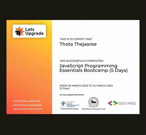 thota thejasree on linkedin hi all i have successfully completed