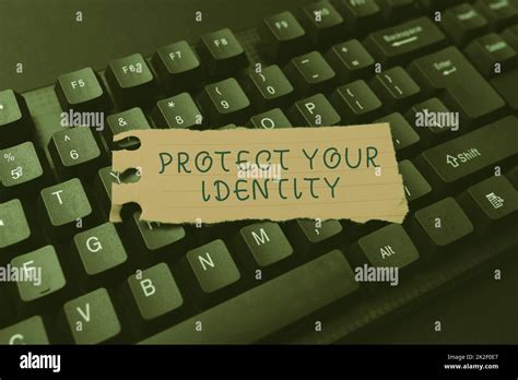 Text Showing Inspiration Protect Your Identity Conceptual Photo Enabling Privacy On Your Social