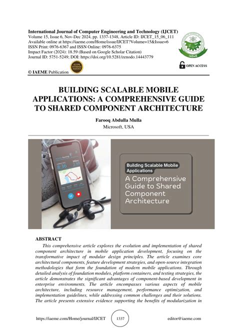 Pdf Building Scalable Mobile Applications A Comprehensive Guide To
