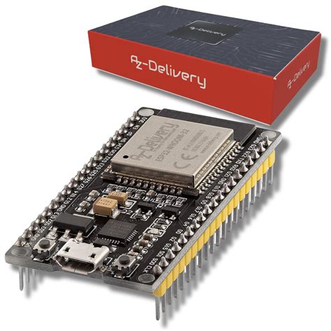 azdelivery 25 x esp32 devkitc nodemcu wifi wlan cp2102 esp32 wroom 32d