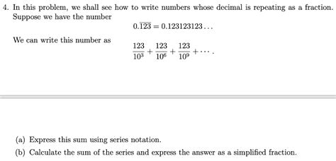 solved 4 in this problem we shall see how to write numbers