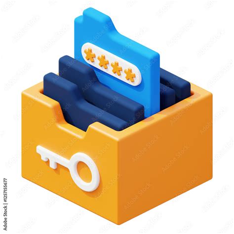 Password Management 3d Illustration Stock Illustration Adobe Stock