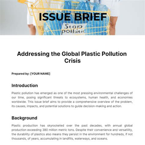 Issue Brief Template Edit Online And Download Example