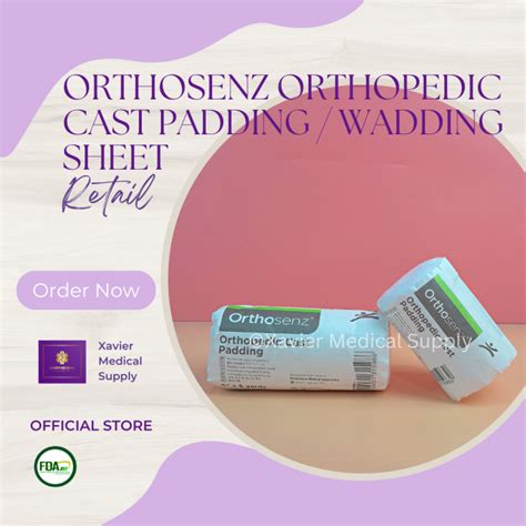 Orthosenz Orthopedic Cast Padding Wadding Sheet Retail Sold Per Piece Lazada Ph
