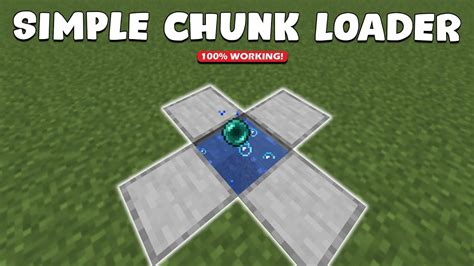 Chunk Loader Minecraft Simple Bedrockjava Tutorial Youtube