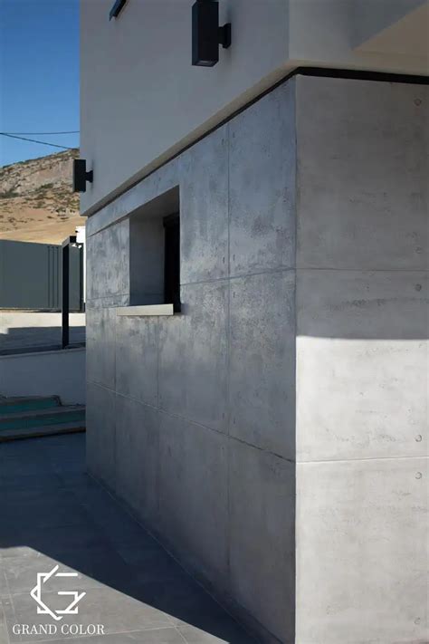 ბეტონის ეფექტი დეკორატიული კედელი ნებისმიერ ფერში