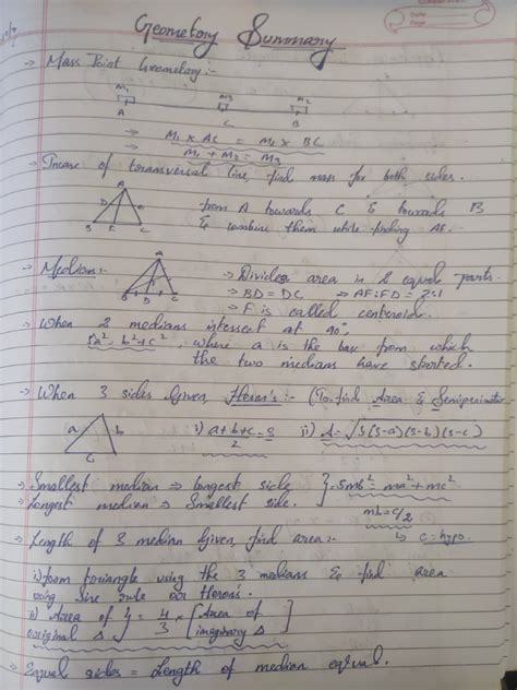 geometry notes pdf