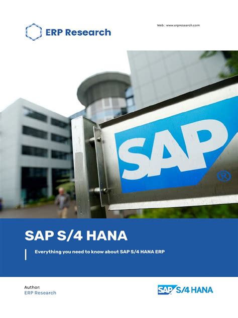erp research ebook sap s4 hana 1 pdf enterprise resource planning