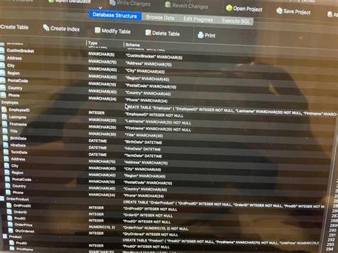 Solved Project Database Structure Save Project Browse Data