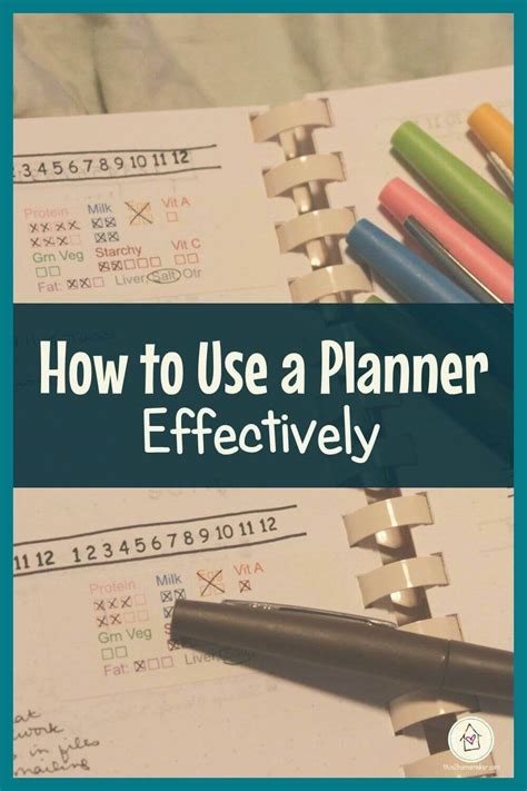 How To Use A Planner Effectively