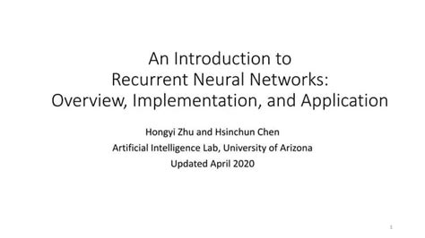 Recurrentneuralnetworksapril2020pptx