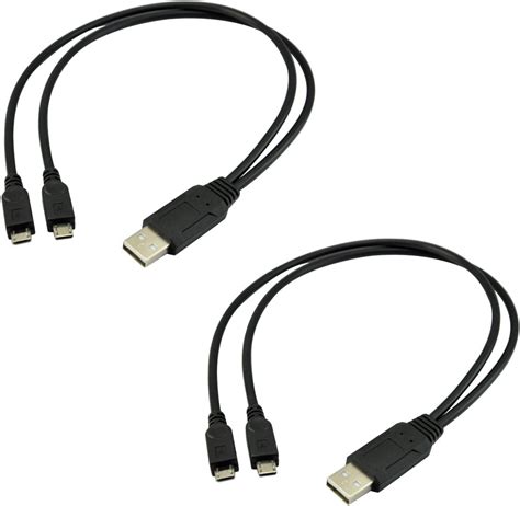 Dual Micro USB Splitter Charge Cable To Two Devices At Once Amazon Com Au Computers
