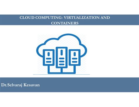 Pdf Cloud Computing Virtualization And Containers Contents Virtualization