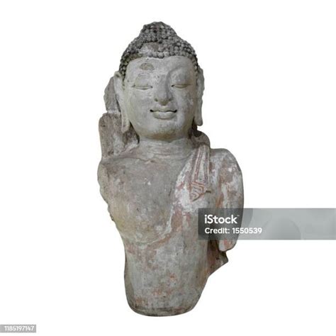 길을 잘라 흰색 배경에 고립 불교 종교의 오래된 부처님 동상 건축에 대한 스톡 사진 및 기타 이미지 건축 고대의 골동품 Istock