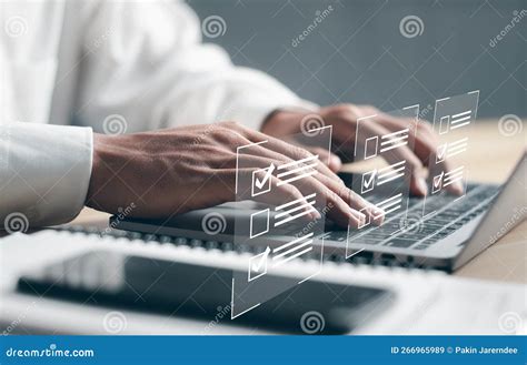 Questionnaire With Checkboxes Stock Image Image Of Events Election