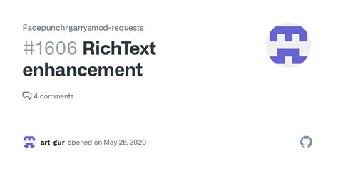 Richtext Enhancement · Issue 1606 · Facepunchgarrysmod Requests · Github
