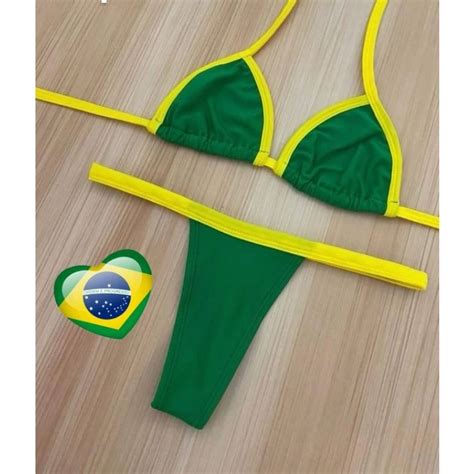 Biquini Cortininha Marquinha De Fita Shopee Brasil