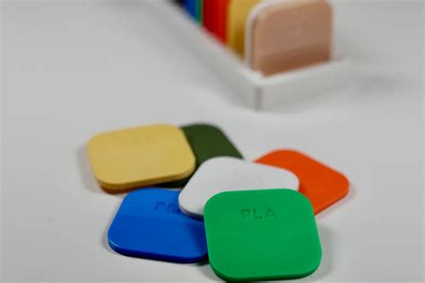 Filament Sample Tiles With Holder Many Samples By Make 3d Makerworld