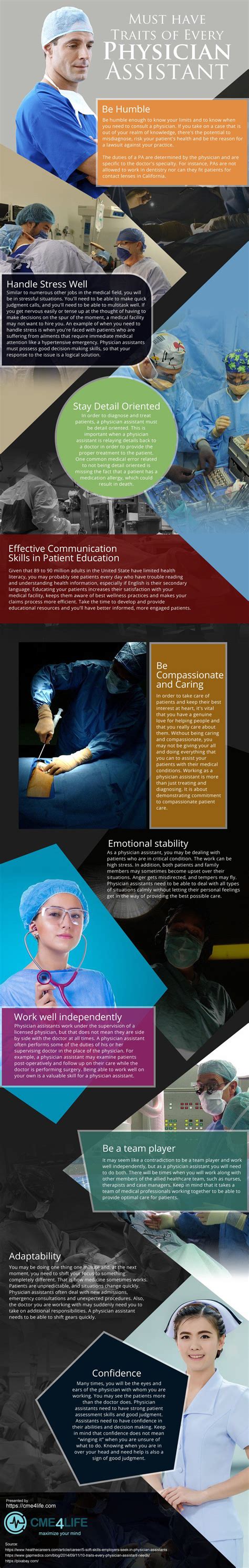 Must Have Traits Of Every Physician Assistant Infographic