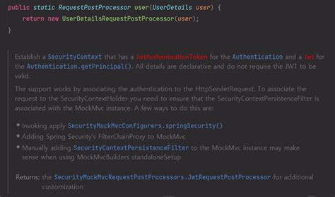 Spring Security 테스트 코드 작성 시 Mockmvc에서 Authenticationprincipal 파라미터 전달하기
