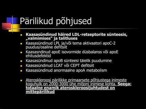 Ppt Ateroskleroos Powerpoint Presentation Free Download Id5563311