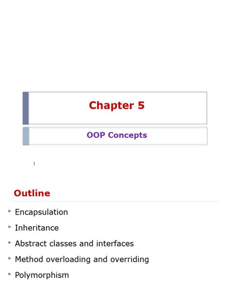 Chapter 5 Oop Concepts Pdf Inheritance Object Oriented Programming Class Computer