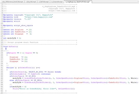 Mt4 Script｜便利なmt4のstoplossとtakeprofit変更スクリプト！ 老後安泰ストレスフリー、毎日笑顔でルンルン気分