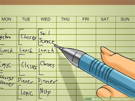 Ways To Make A Revision Timetable WikiHow