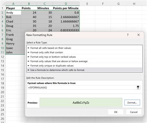 Excel Apply Conditional Formatting If Cell Contains Formula