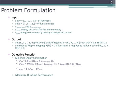 Ppt A Dynamic Code Mapping Technique For Scratchpad Memories In Embedded Systems Powerpoint