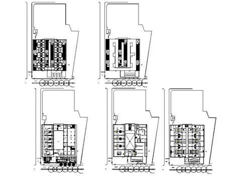 Multiplex Theater Building Plan Detail 2d View Cad Block Layout File In