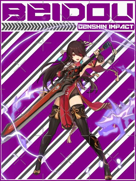 Genshin Impact Beidou Wish Sticker By Votrevpx Redbubble