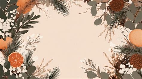 Rustic Holiday Wreath With Natural Elements Premium AI Generated Vector