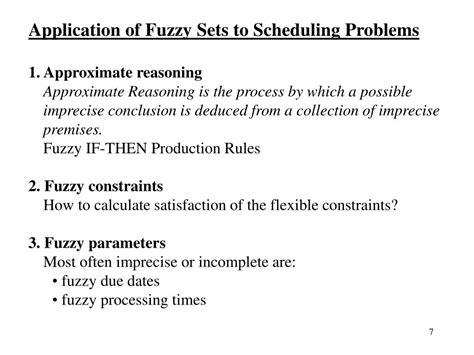 ppt fuzzy scheduling powerpoint presentation free download id 3220208