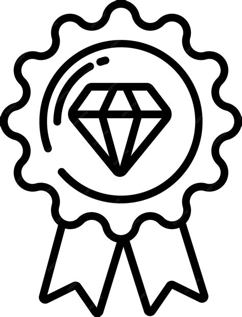 Premium Vector Museum Badge Outline Vector Illustration