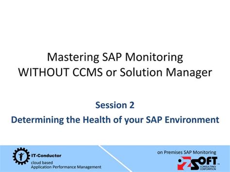 Mastering Sap Monitoring Determining The Health Of Your Sap Environment Pdf