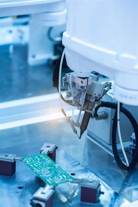 PCB Processing On CNC Machine Working Stock Image Image Of Industry Hardware