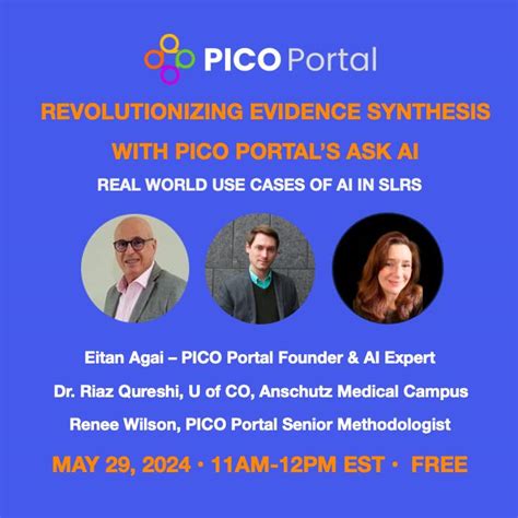 Pico Portal On Linkedin Revolutionizing Evidence Synthesis Advanced