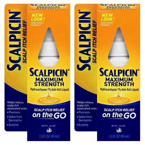 Scalpicin Maximum Strength Scalp Itch Liquid Treatment For