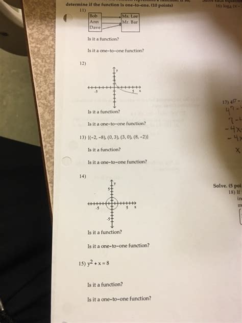Solved Is It A Function Is It A One To One Function Is Chegg Com