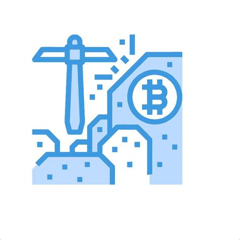 Bitcoin Mining Icon 51559950 Vector Art At Vecteezy