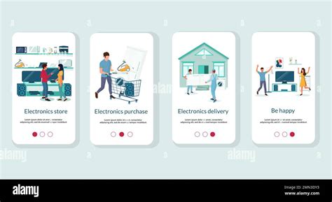 Electronics Store Mobile App Onboarding Screens Vector Template Stock Vector Image And Art Alamy