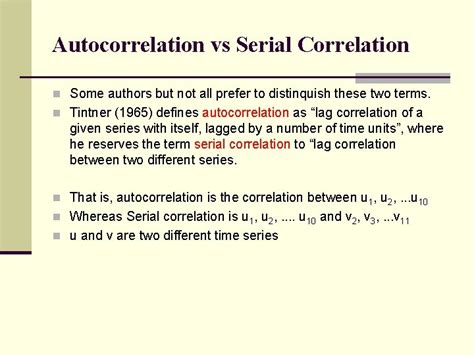 chapter 12 autocorrelation what happens if the error