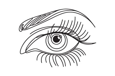 Single Continuous One Line Art Eye 50549116 Vector Art At Vecteezy