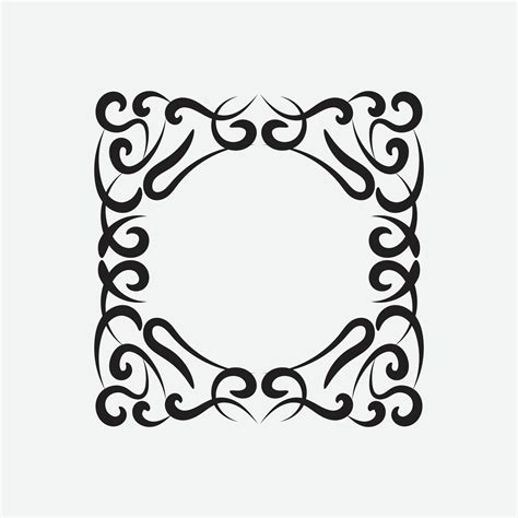 Decorative Frame Retro Ornamental Frame Vintage Rectangle Ornament And Ornate Border