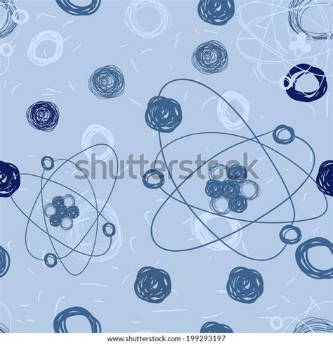 Abstract Seamless Geometrical Background Molecule Structure Stock