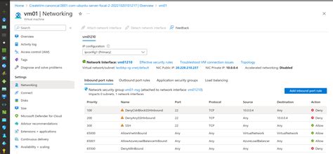 Nsg Inbound Rule Deny But I Can Connect To Vm Microsoft Qanda