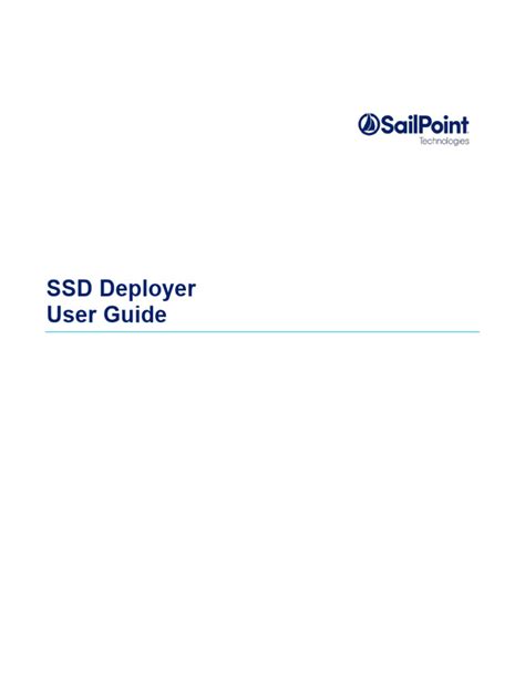 Ssd Deployer Userguide Pdf Command Line Interface Solid State Drive